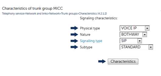 Creating a SIP Trunk Group